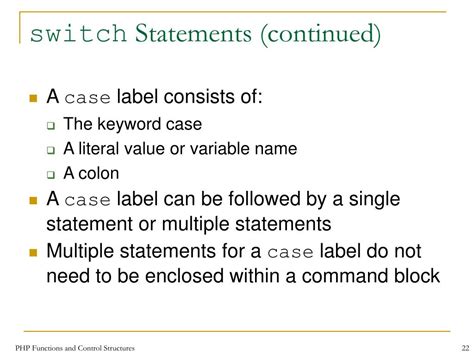 Ppt Php Functions And Control Structures Powerpoint Presentation Free Download Id 310519
