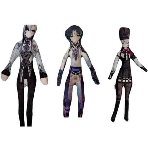 Genshin Impact Xiao Arlecchino Lyney Doll Anime Game Merch Abstract