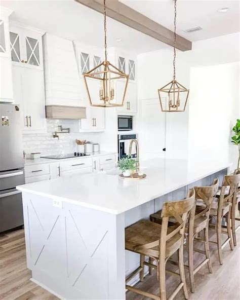 Elegant White Kitchen Island Style Function And Space Saving Design