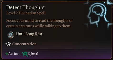 How To Use The Detect Thoughts Spell Baldurs Gate 3 Eip Gaming