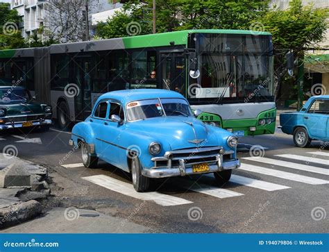 1950s Taxi In Havana Cuba Editorial Photo Image Of Capital 194079806