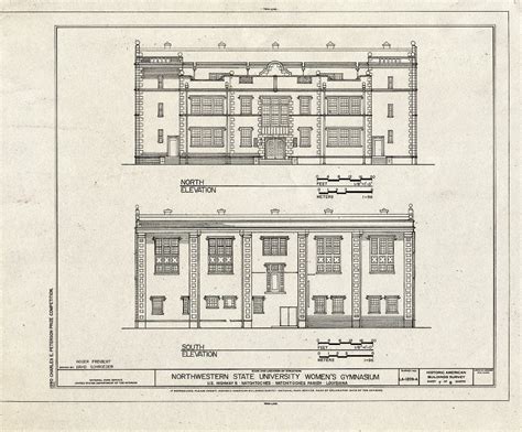 Blueprint Habs La35 Natch7 A Sheet 7 Of 8 Northwestern State Un