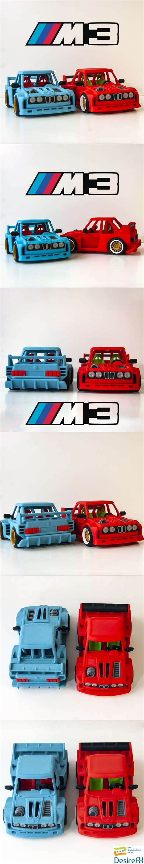 Download Cute Cartoon Style Bmw E30 M3 Turbo 3d Print Desirefxcom