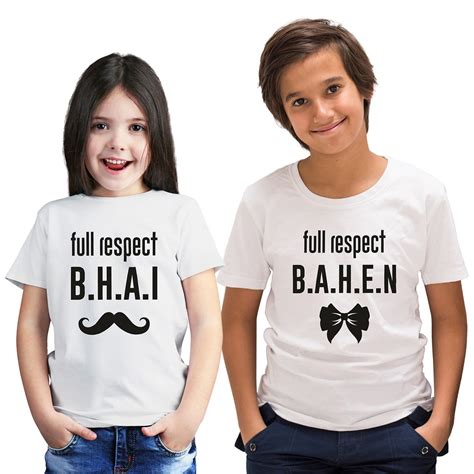 Full Respect Bhai Bahen Brother Sister T Shirt Deshidukan Tshirt Lounge