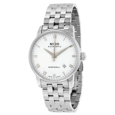 Mido Baroncelli Automatic White Dial Mens Watch M86004261 Mido