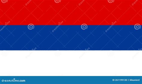 Glossy Glass Flag Of Serb People Of Bosnia And Herzegovina Stock