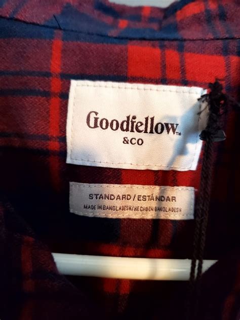 Goodfellow And Co Mens Long Sleeve Flannel Shirt Sz L New W Tags