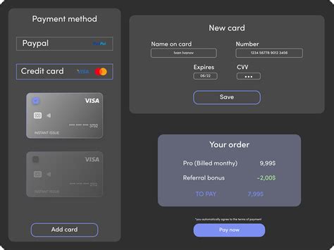 Payment Screen Mobile And Desktop On Behance