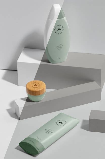 Premium Psd Beauty Brand Mock Up Cosmetics Assortment