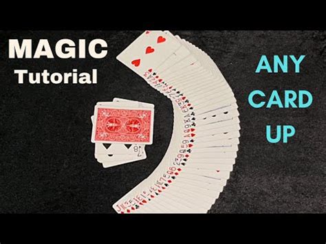 Magic Card Trick Tutorial Simple Any Card Any Number Any Card Up