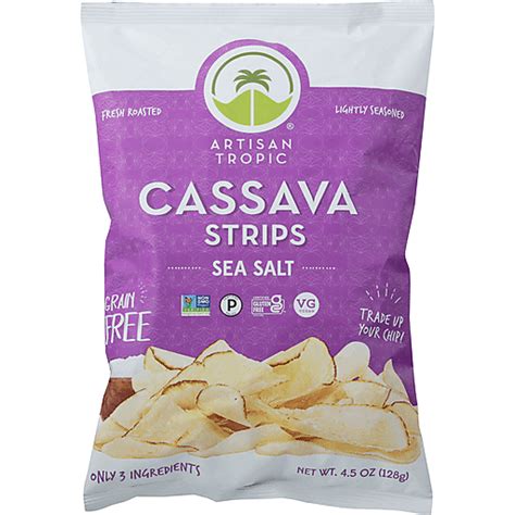 Artisan Tropic Cassava Strips Sea Salt 45 Oz Snacks Chips And Dips
