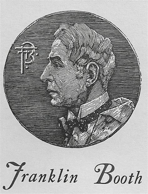 富兰克林·布斯（franklin Booth，1874 1948）20世纪初的流行杂志插画家，是美国最早的现代ex Libris设计师之一，年少时误以为杂志上刊印的版画是钢笔画，因此来用笔墨
