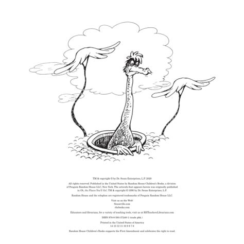 Dr Seuss Oh The Places Youll Go Coloring Page