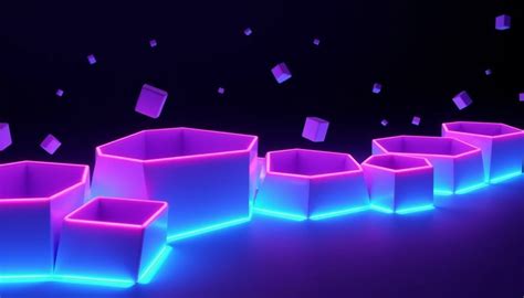Free Neon Geometric Glow Image Download At Stockcake