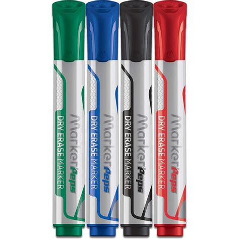 Markerpeps Jumbo Pointe Ogive 2 Mm Effaçable à Sec étui De 4