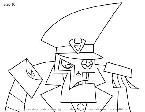 How To Draw General Yakitori From Robotboy Robotboy Step By Step