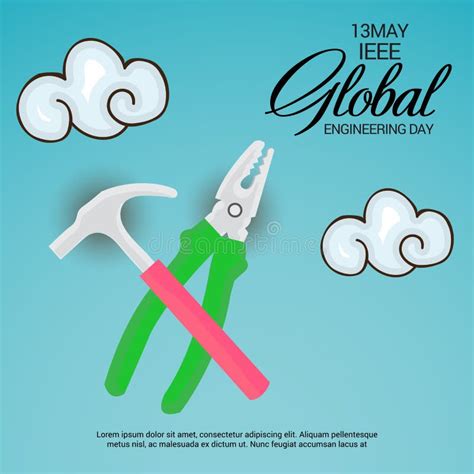 Ieee Global Engineering Day Stock Illustration Illustration Of