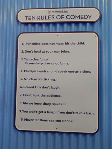 Monsters Inc Rules Of Comedy Imgur