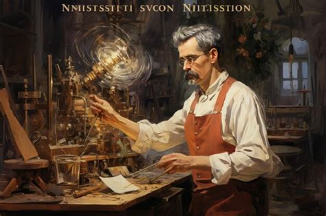 A Brilliant And Eccentric Inventor Crafting Ingenious Devices Generative Ai Premium Ai