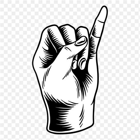 Download Free Png Of Hand Drawn Red I Want You Hand Sign Sticker Design