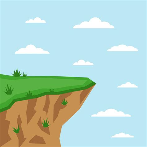 Cliff On Sky Background 33110574 Vector Art At Vecteezy