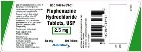 Fluphenazine Tablets Package Insert