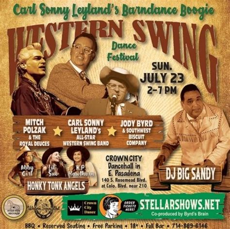 Carly Sonny Leylands Barndance Boogie Western Swing Dance Festival
