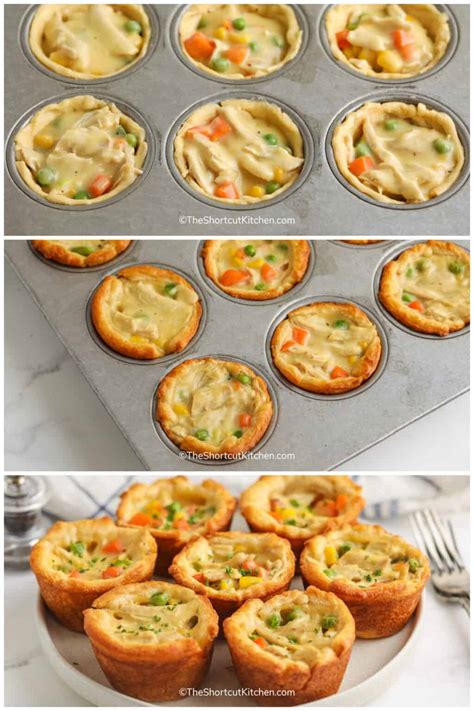 Mini Chicken Pot Pies Only 15 Minutes To Bake The Shortcut Kitchen