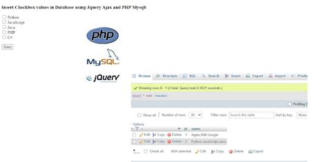 Insert Checkbox Values In Database Using Jquery Ajax And PHP Mysqli Tutorial101