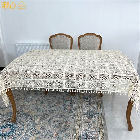 رومیزی قلاب بافی ترک مستطیل کلبه هنر