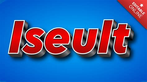 Iseult Editable 3d News Text Effect Generator