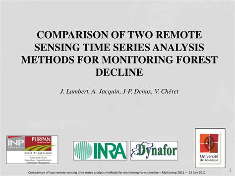 Pdf Comparison Of Two Remote Sensing Time Series Analysis Methods For