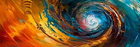 A Swirling Vortex Of Colors And Shapes That Symbolizes The Interconnectedness Of Mental And