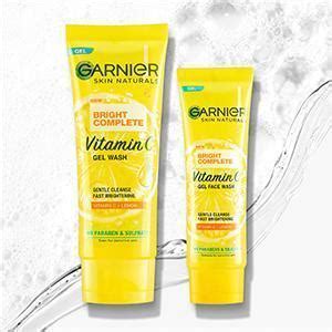 Garnier Skin Naturals Bright Complete Vitamin C Face Wash Gel Gentle