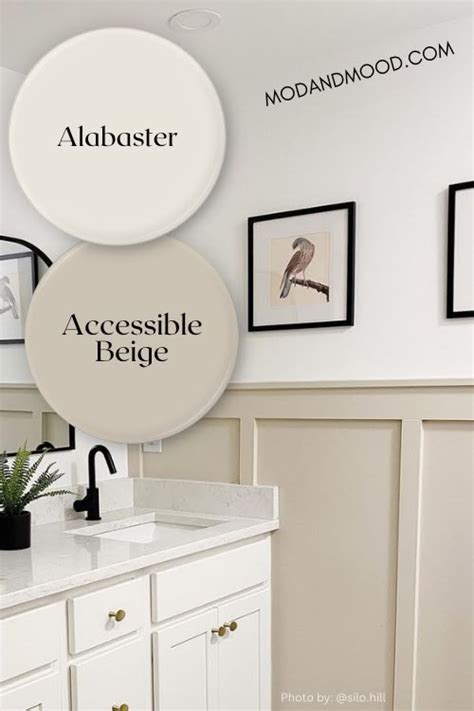 White Walls With Sherwin Williams Accessible Beige Trim Alabaster And