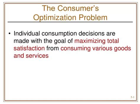 Ppt The Consumers Optimization Problem Powerpoint Presentation Free