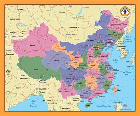 Detailed City Map Of China