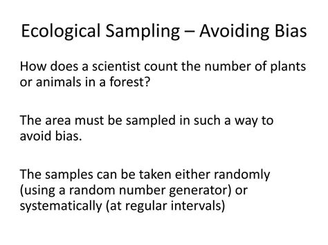 Ppt Ecological Sampling Powerpoint Presentation Free Download Id