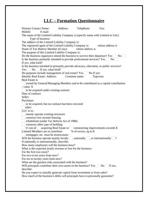 Llc Formation Fill Out And Sign Online Dochub