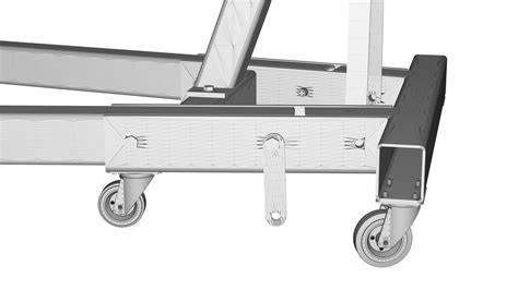 Folding Engine Crane 4k 3d Model By Pictorer