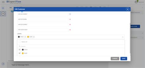 assign labels to customers