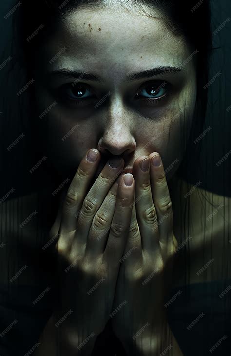Premium Ai Image Horror Possessed Girl Hollow Movie Poster Skeleton