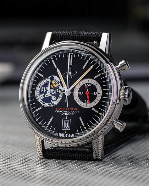 Undone Disney Space Legend Black Chronograph Customizable