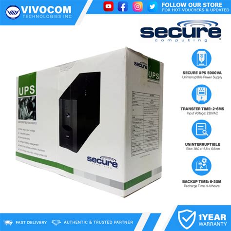 Secure Ups 5000va Uninterruptible Power Supply Lazada Ph