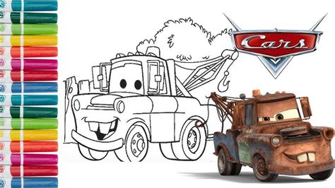 Disney Cars Mater Coloring Pages Disney Pixar Cars 3 Printable