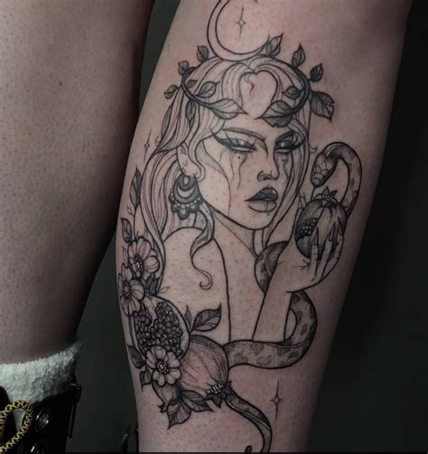 Persephone Reference In 2024 Greek Tattoos Body Art Tattoos Goddess
