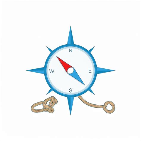 Premium Vector A Compass With A Needle And A Compass On It