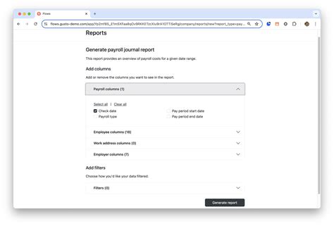 generate custom reports