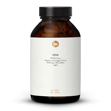 Msm 1000mg Methylsulfonylmethane 2x360 Tablets