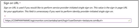 configuring the azure active directory sso integration logicmonitor